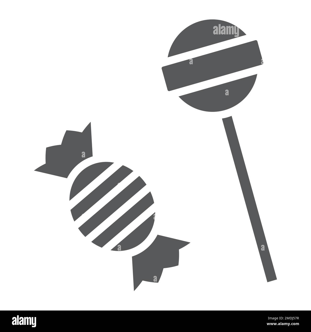 Candy glyph icon, treat and food, sweet sign, vector graphics, a solid ...