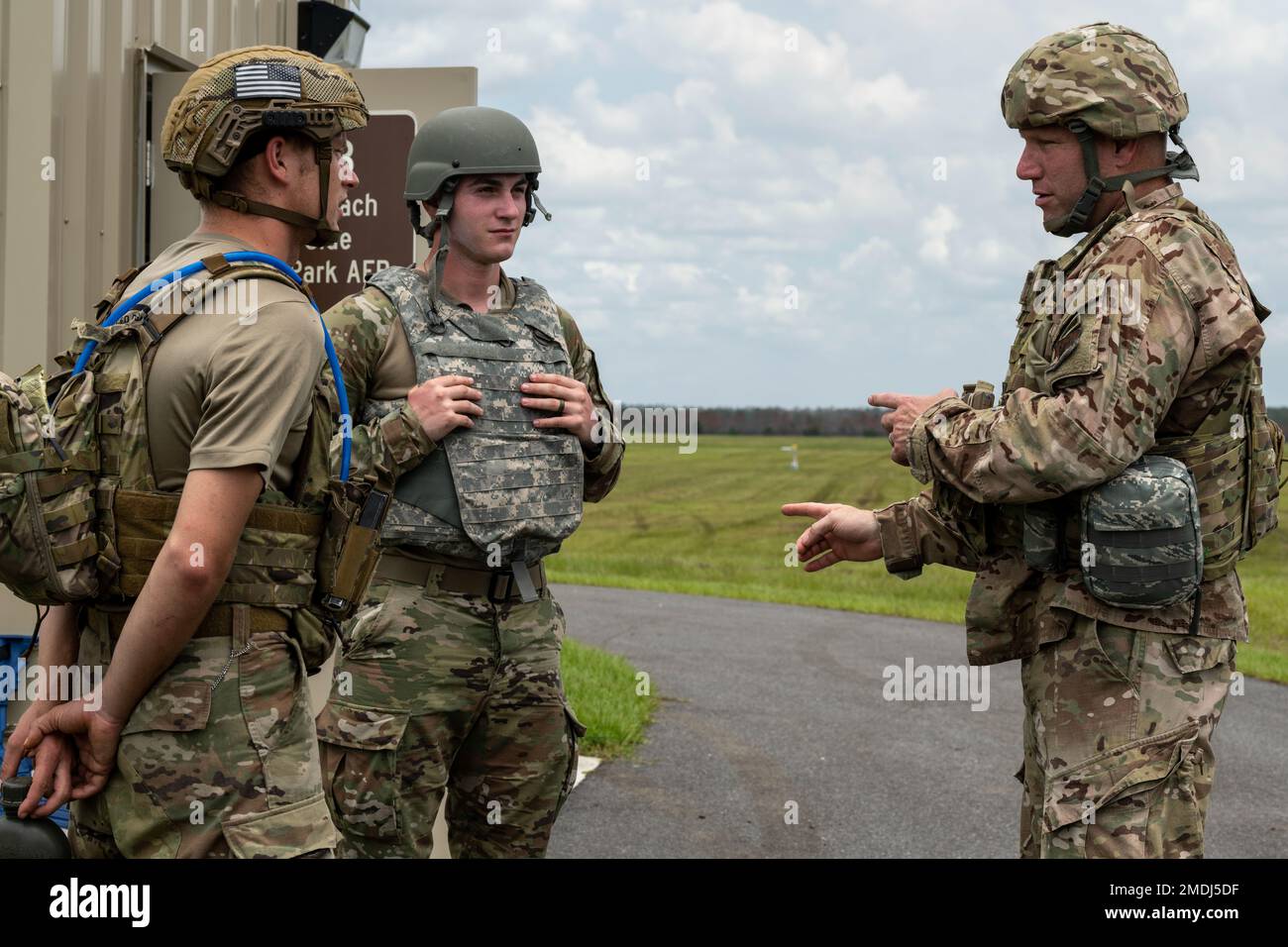 U.S. Air Force Chief Master Sgt. Justin Geers, 23rd Wing command chief ...