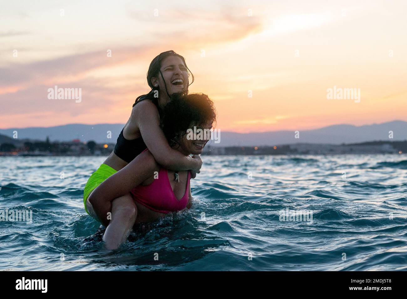 MANAL ISSA and NATHALIE ISSA in THE SWIMMERS (2022), directed by SALLY ...