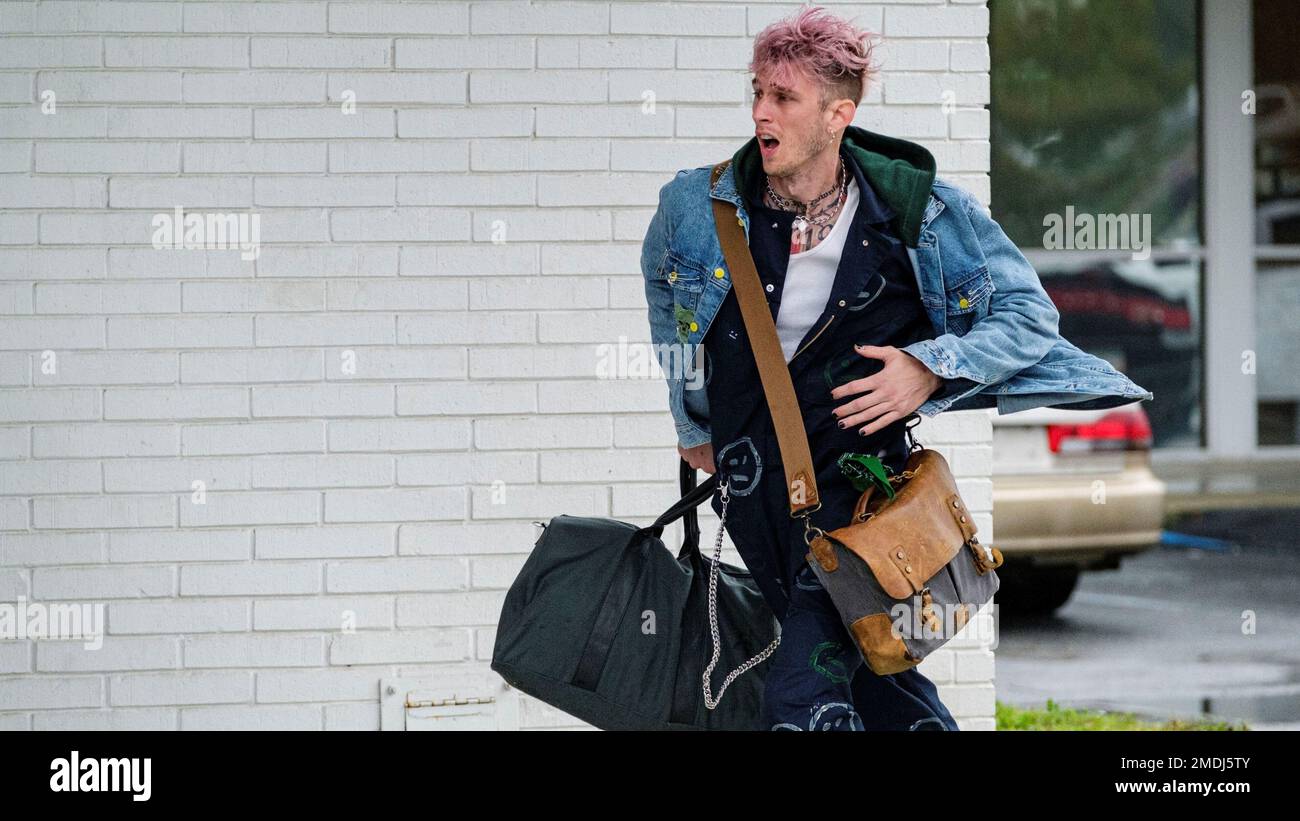 COLSON BAKER in ONE WAY (2022), directed by ANDREW BAIRD. Credit ...