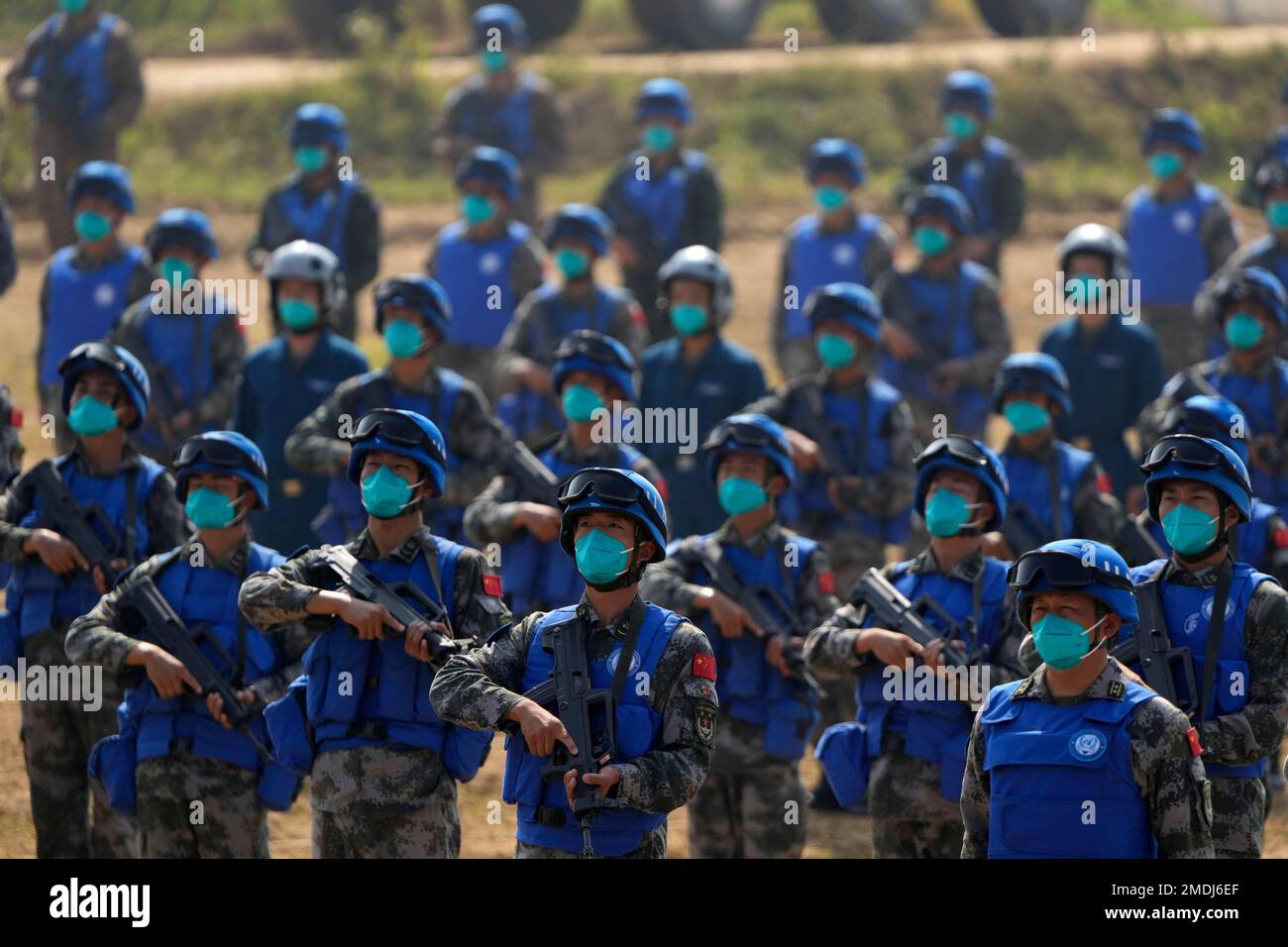 Chinese United Nations troop take part in the Shared Destiny 2021 drill ...