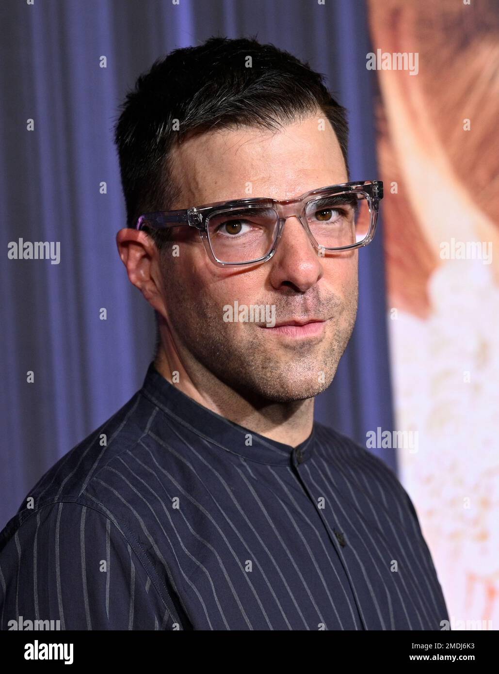 Actor Zachary Quinto attends the premiere of "The Eyes of Tammy Faye ...
