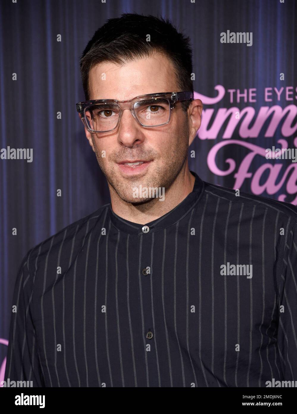 Actor Zachary Quinto attends the premiere of "The Eyes of Tammy Faye ...