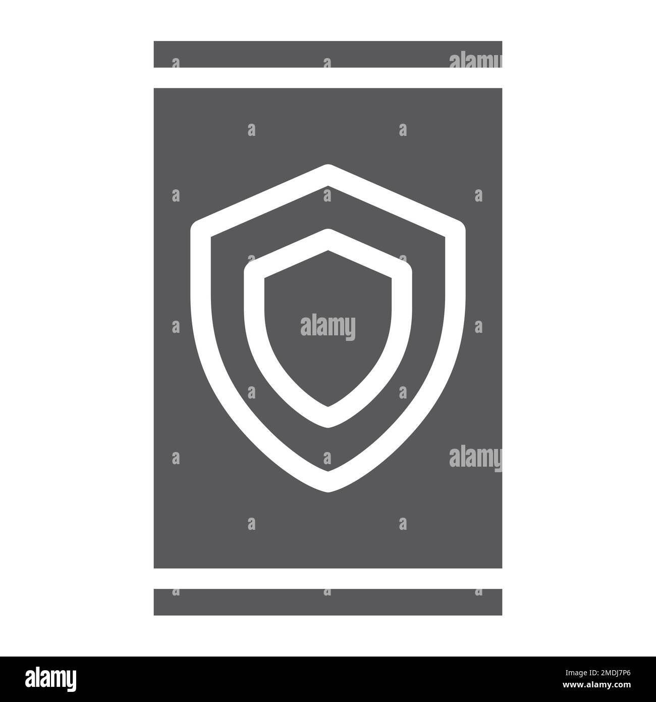 Device security glyph icon, data and protection, safety sign, vector ...