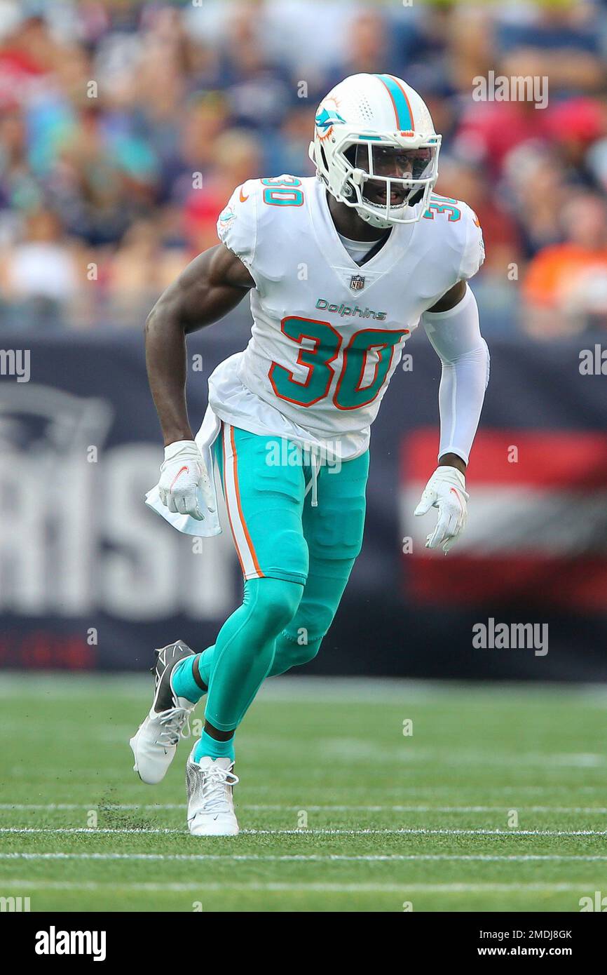 Miami Dolphins cornerback Jason McCourty (30) during the first half an ...