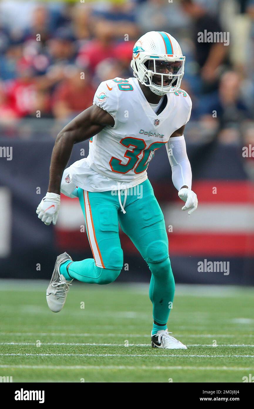 Miami Dolphins cornerback Jason McCourty (30) during the first half an ...