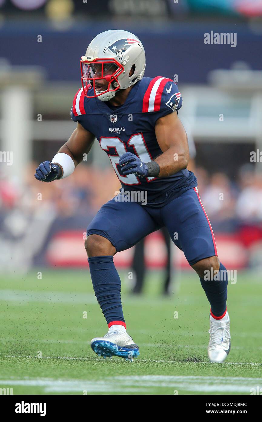 New England Patriots safety Adrian Phillips (21) during the first half ...