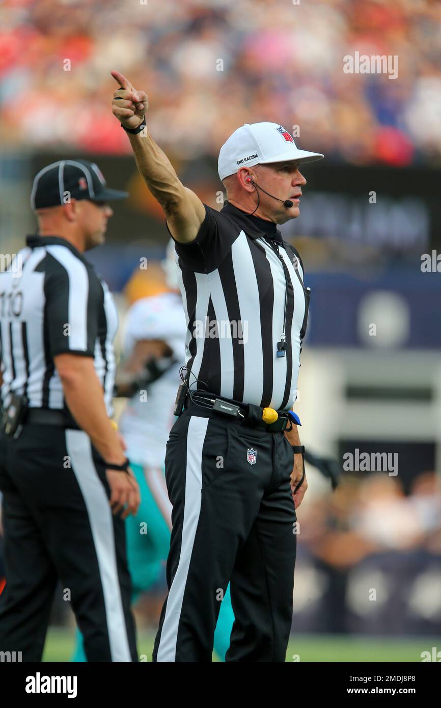 Referee Clete Blakeman during the first half an NFL football game ...