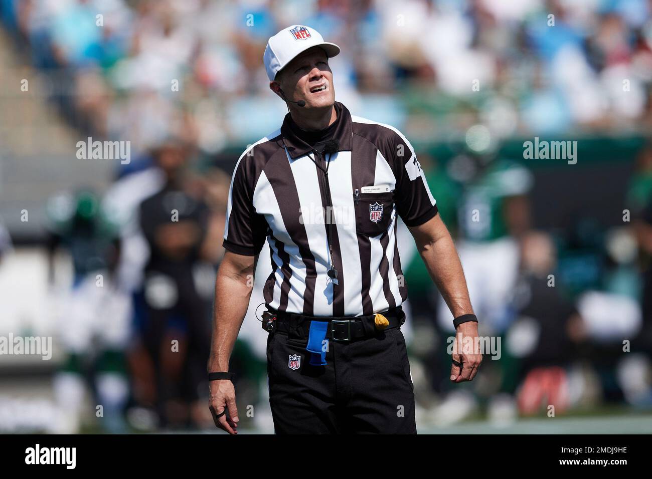 Referee Clay Martin (19) during an NFL football game between the New ...