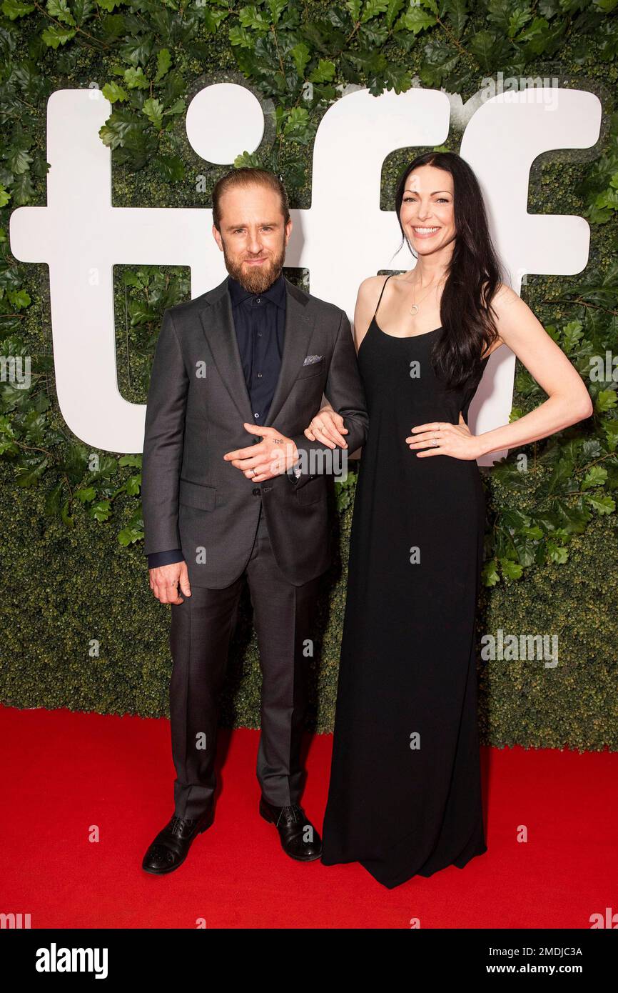 Actor Ben Foster, left, and wife/actress Laura Prepon seen at the world ...