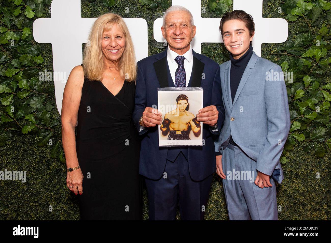From left, children of the late Harry Haft, Helene Stancato, Alan Haft ...