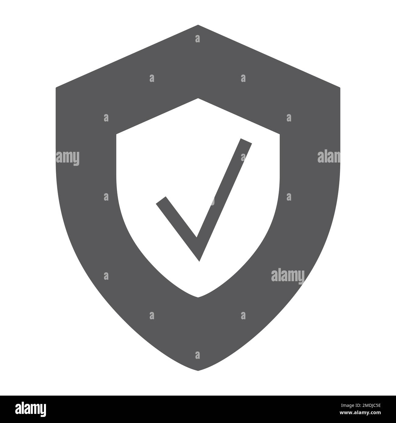 Security status glyph icon, safety and protect, shield sign, vector ...