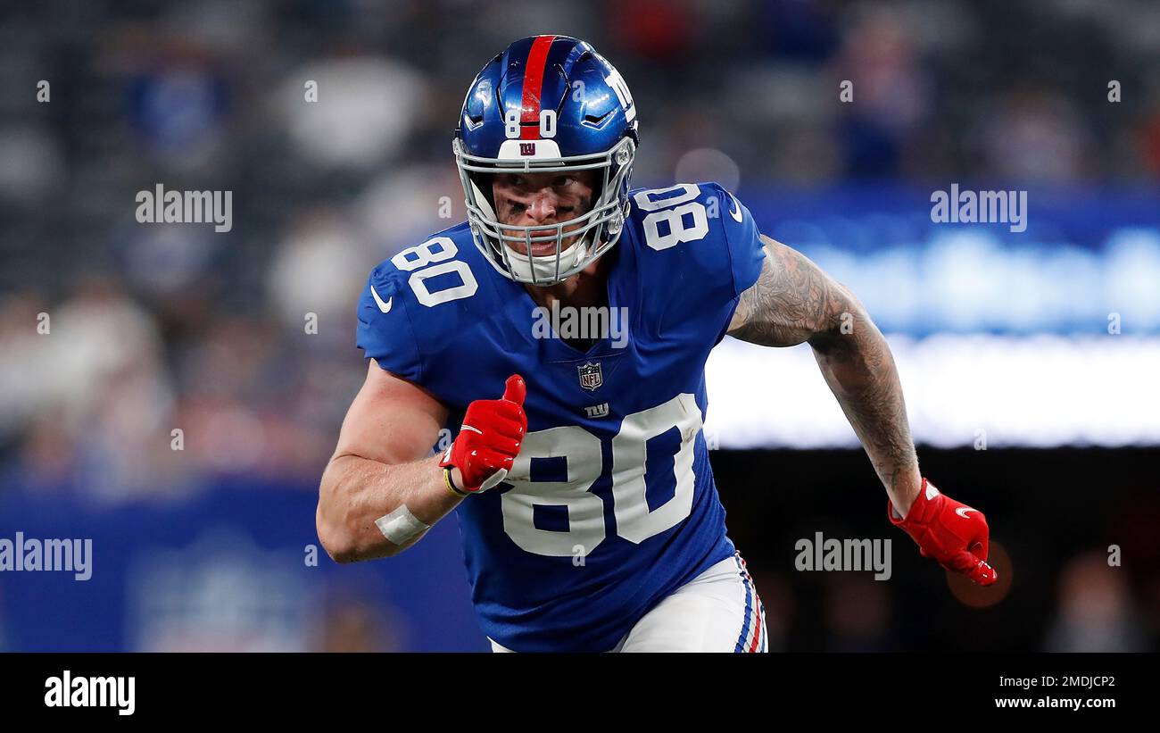 New York Giants tight end Kyle Rudolph (80) in action during an NFL ...