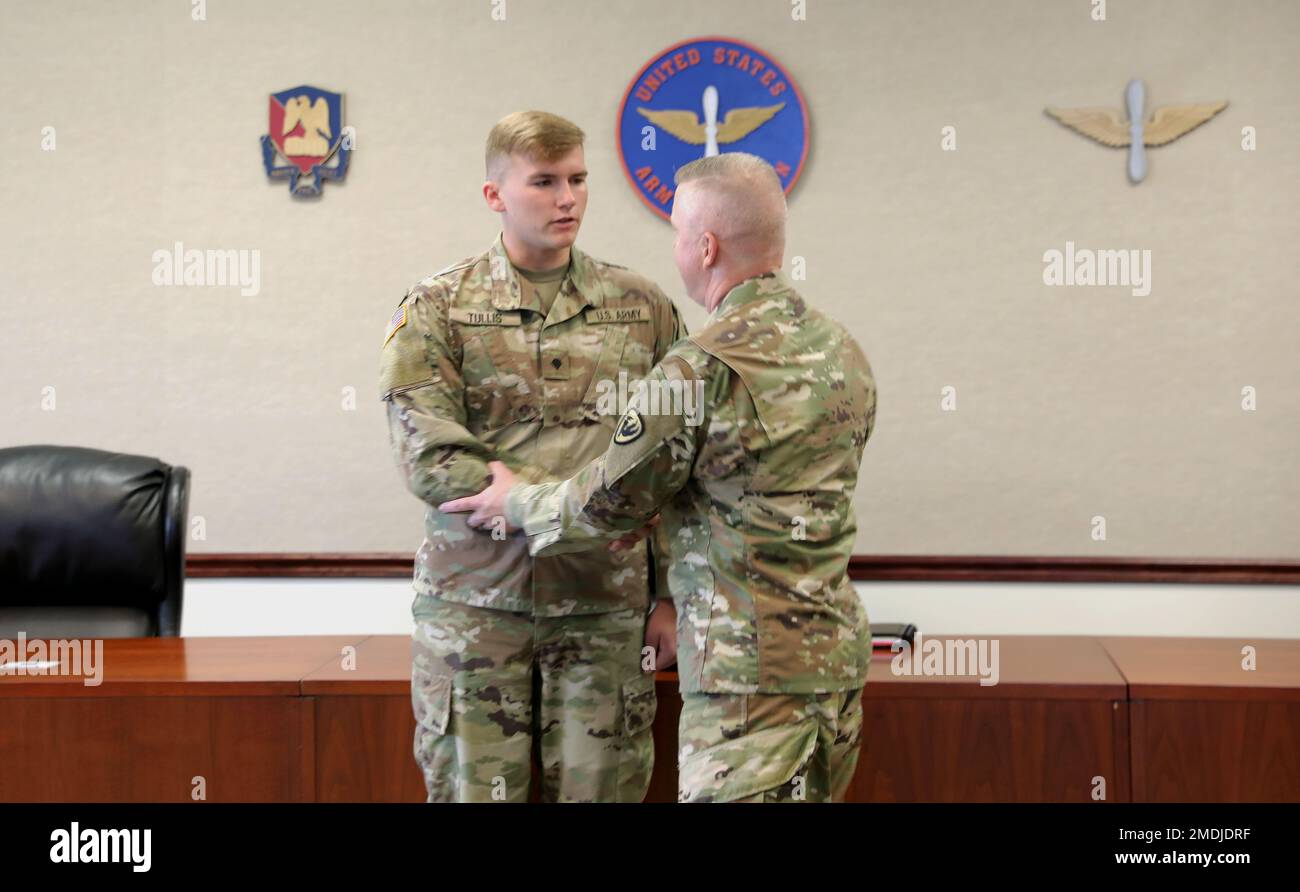 Spc. Dylan Tullis, 1st Battalion, 11th Aviation Regiment air traffic ...