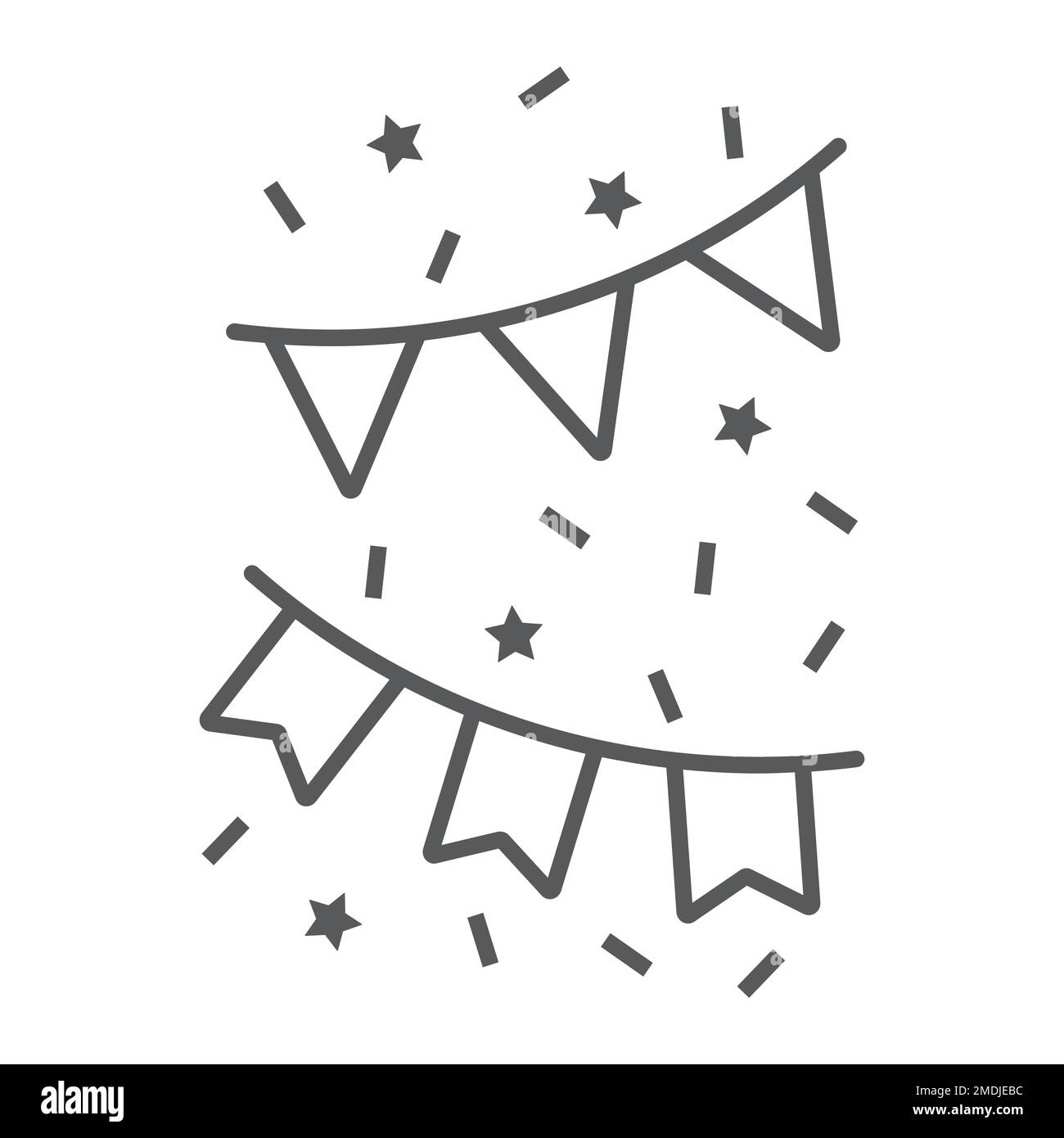 Black carnival garland flags icon hi-res stock photography and images ...