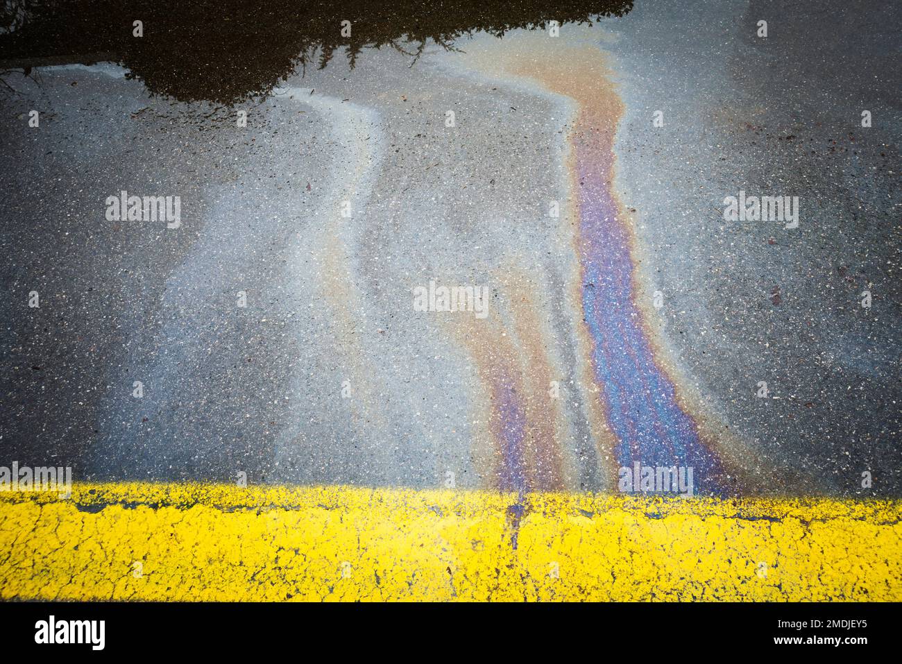 Oil change on asphalt hi-res stock photography and images - Alamy