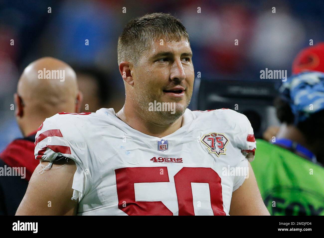 San Francisco 49ers center Alex Mack (50) following an NFL football ...