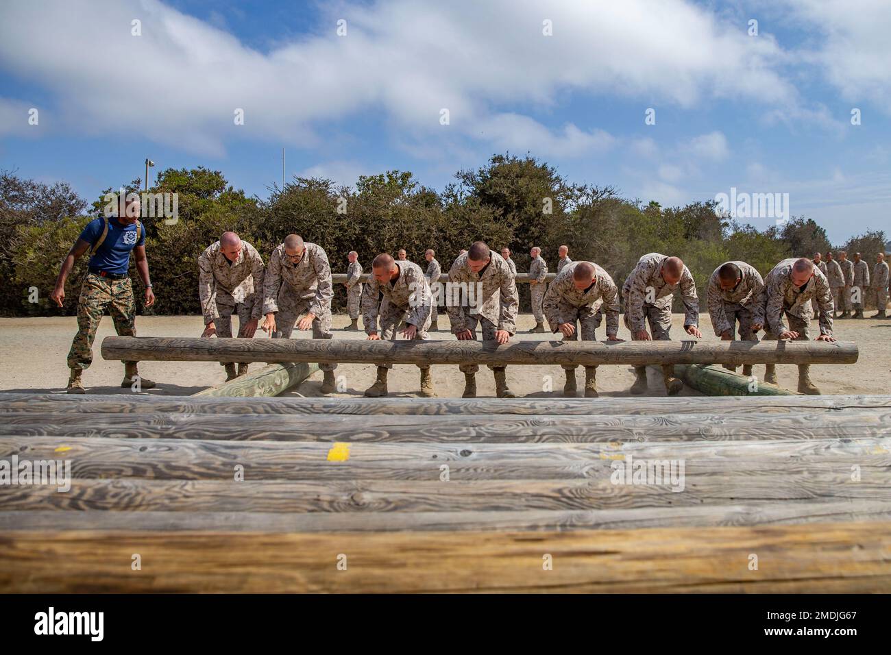 U.S. Marine Corps recruits with Kilo Company, 3rd Recruit Training ...