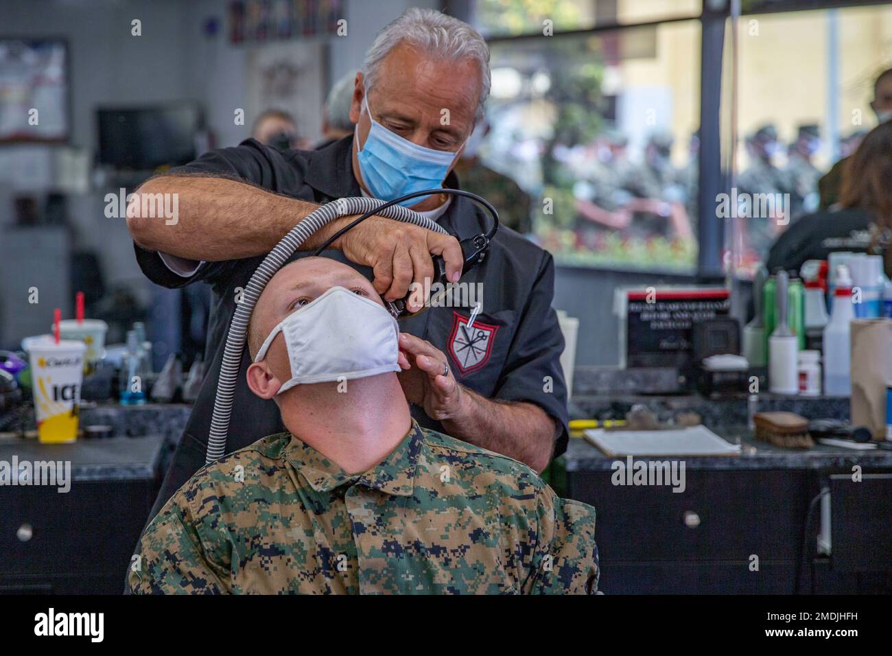 U.S. Marine Corps Recruit Samuel Russo, a recruit with Lima Company ...