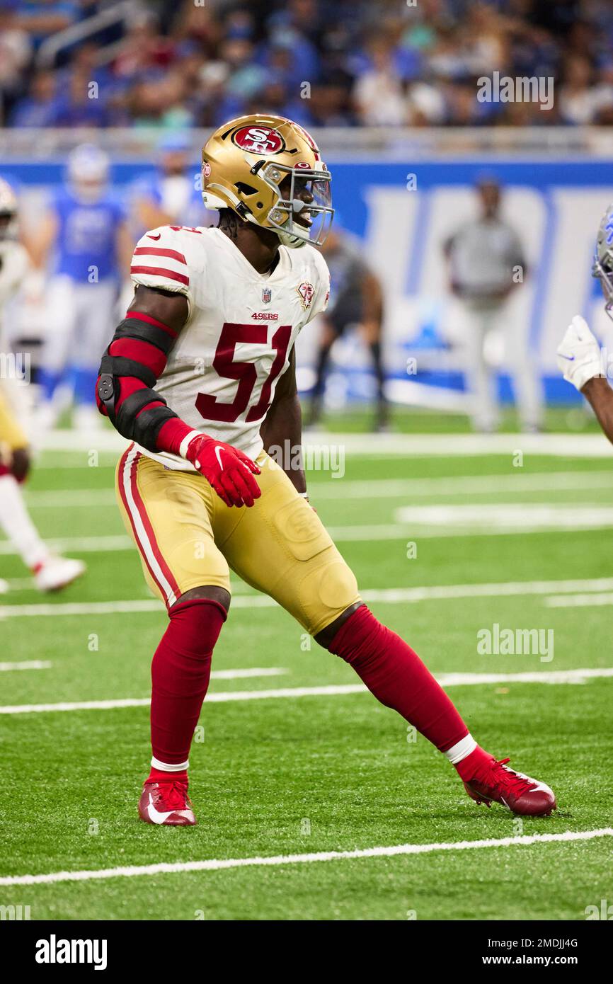 San Francisco 49ers linebacker Azeez Al-Shaair (51) in action against ...