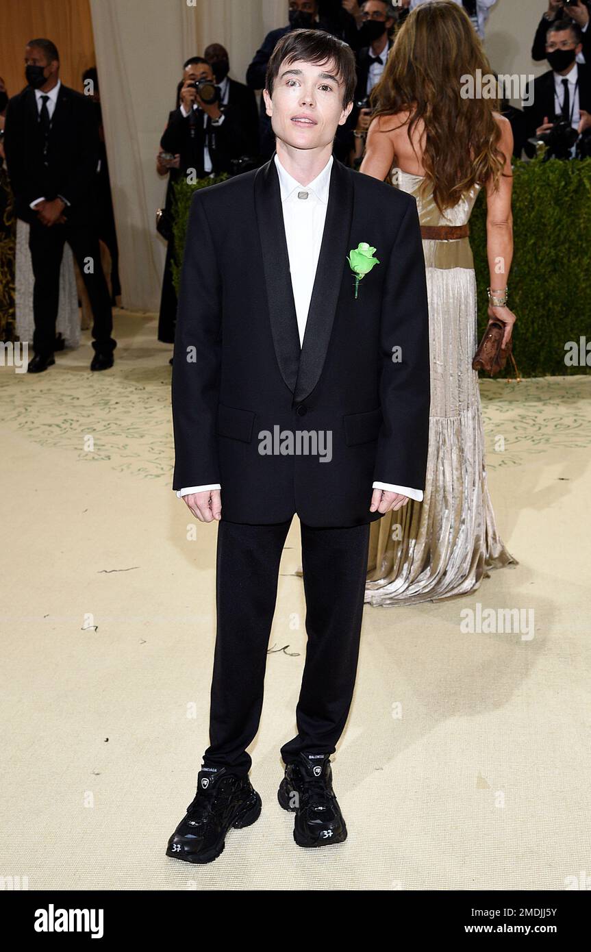 Elliot Page attends The Metropolitan Museum of Art's Costume Institute ...