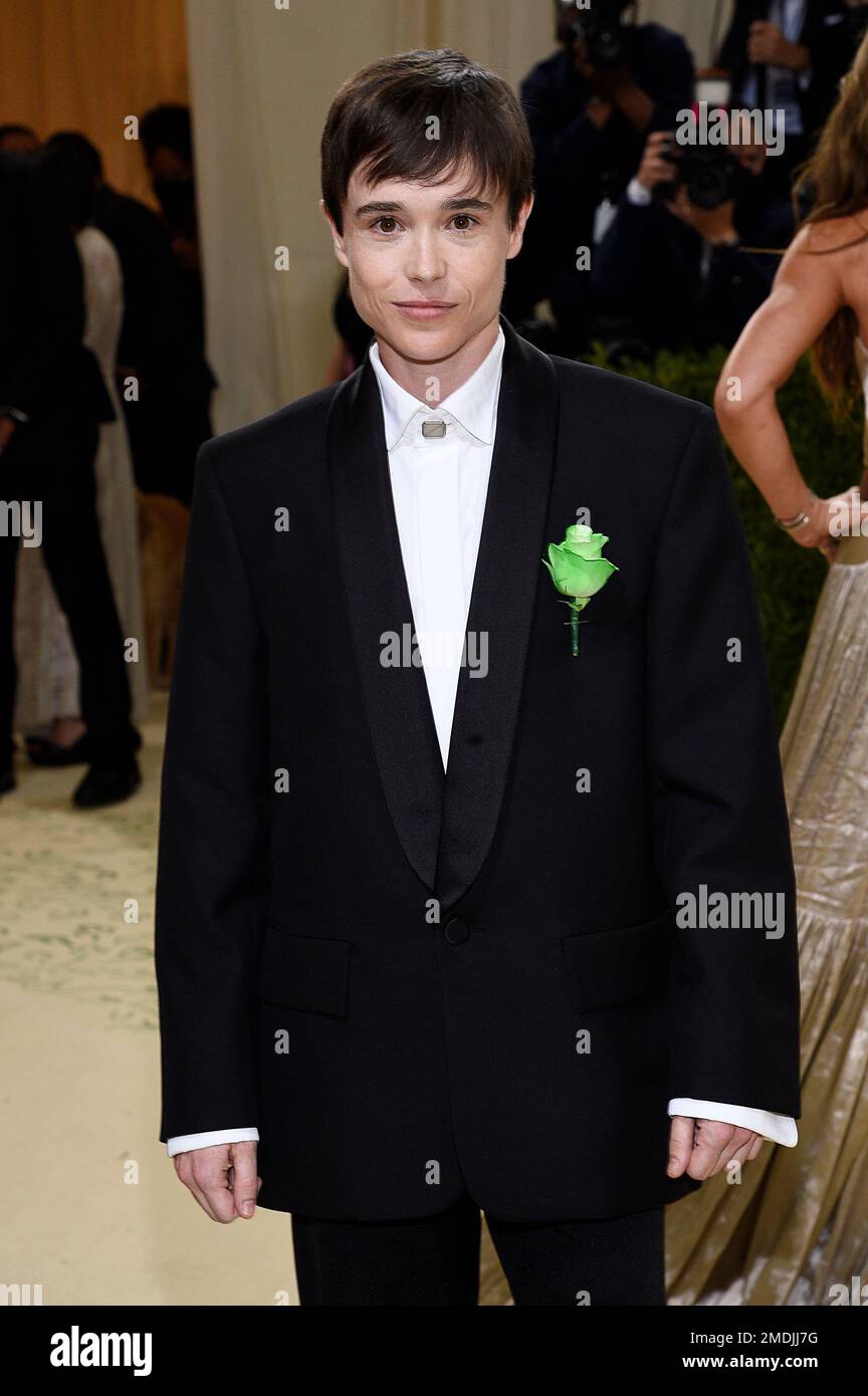 Elliot Page attends The Metropolitan Museum of Art's Costume Institute ...