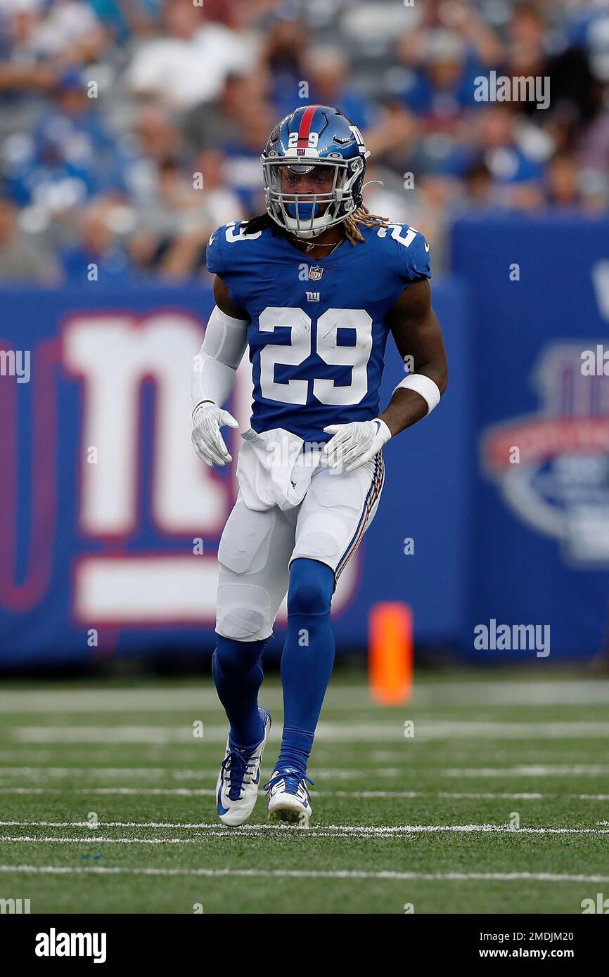 New York Giants safety Xavier McKinney (29) in coverage during an NFL ...