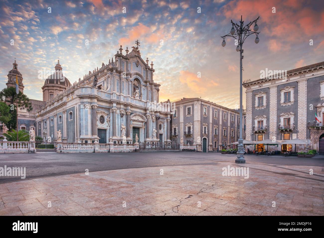 Catania, Sicily, Italy. Cityscape image of Duomo Square in Catania ...