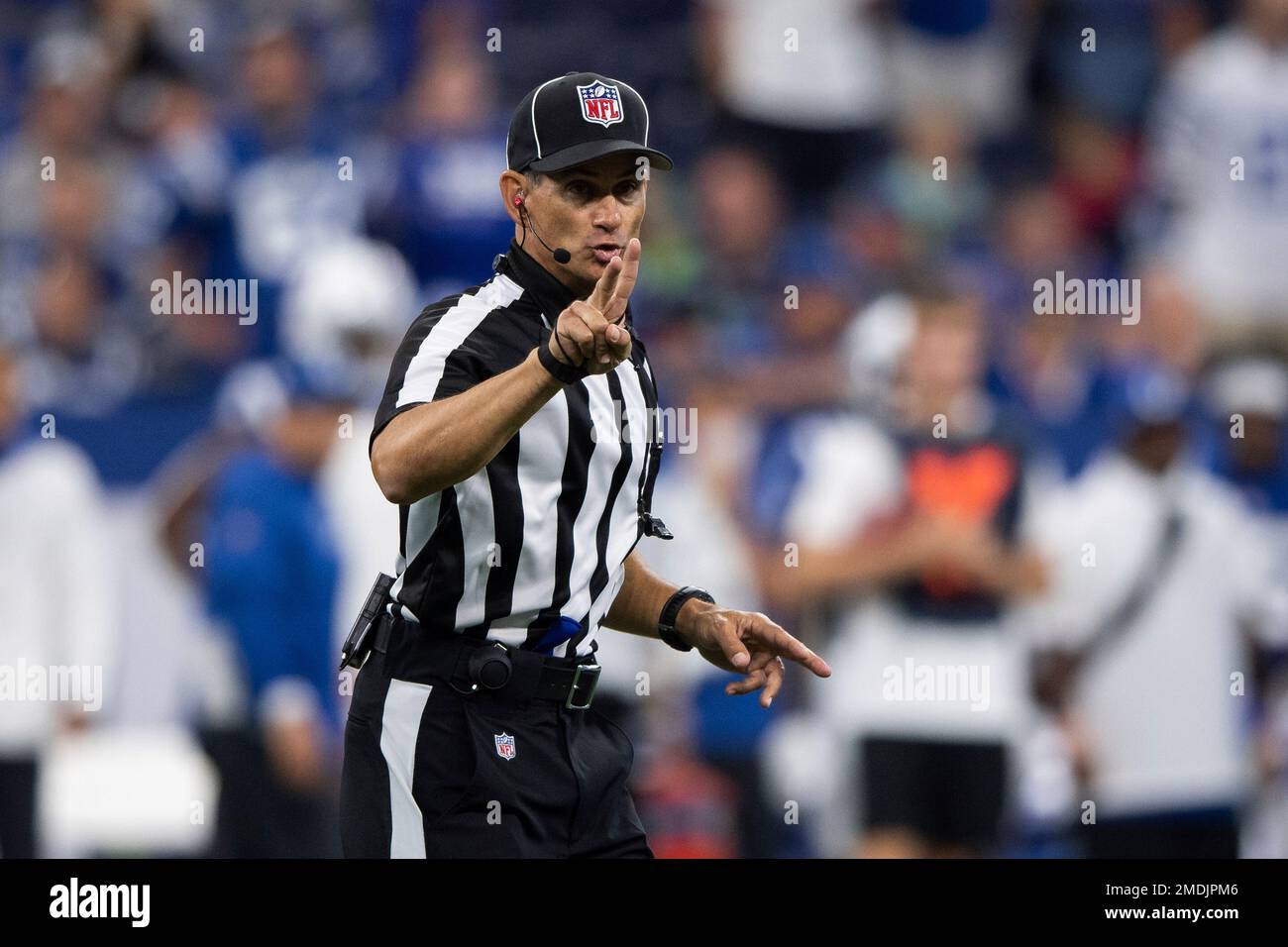 NFL line judge Tim Podraza (47) on the field during an NFL football ...