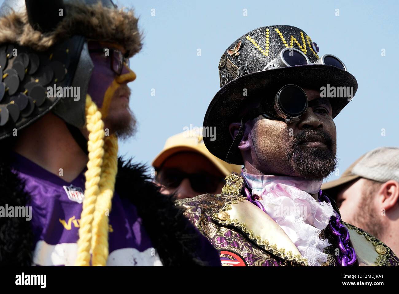 Fans watch during the second half of an NFL football game between the ...