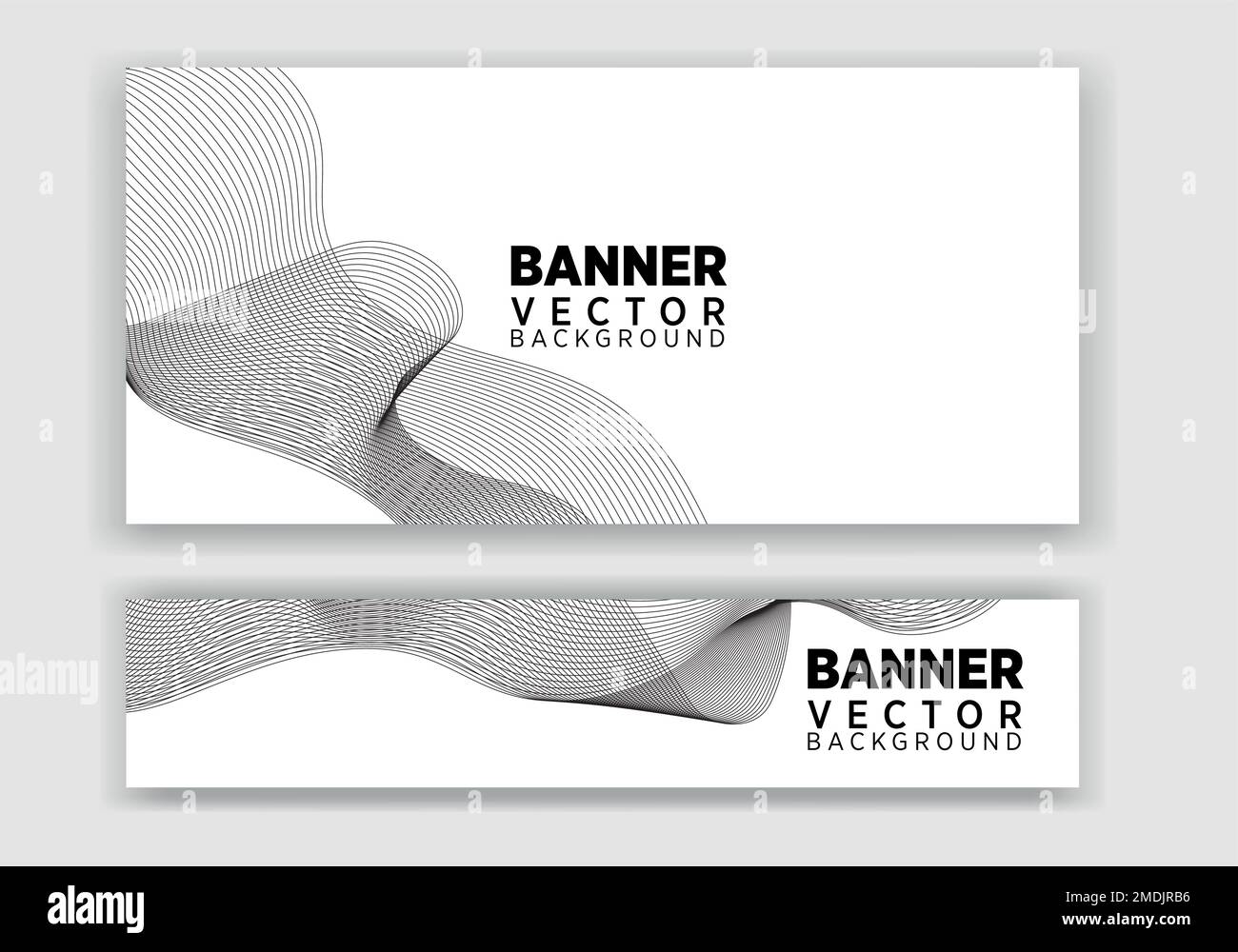 Vector abstract graphic design Banner. Vector horizontal banner ...
