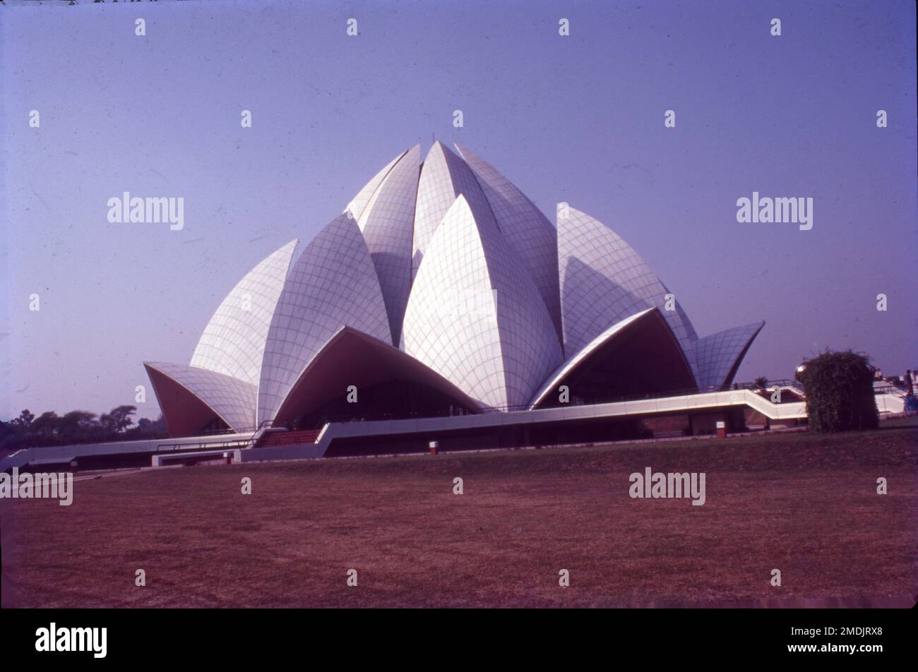 The Lotus Temple, located in Delhi, India, is a Bahai House of Worship ...