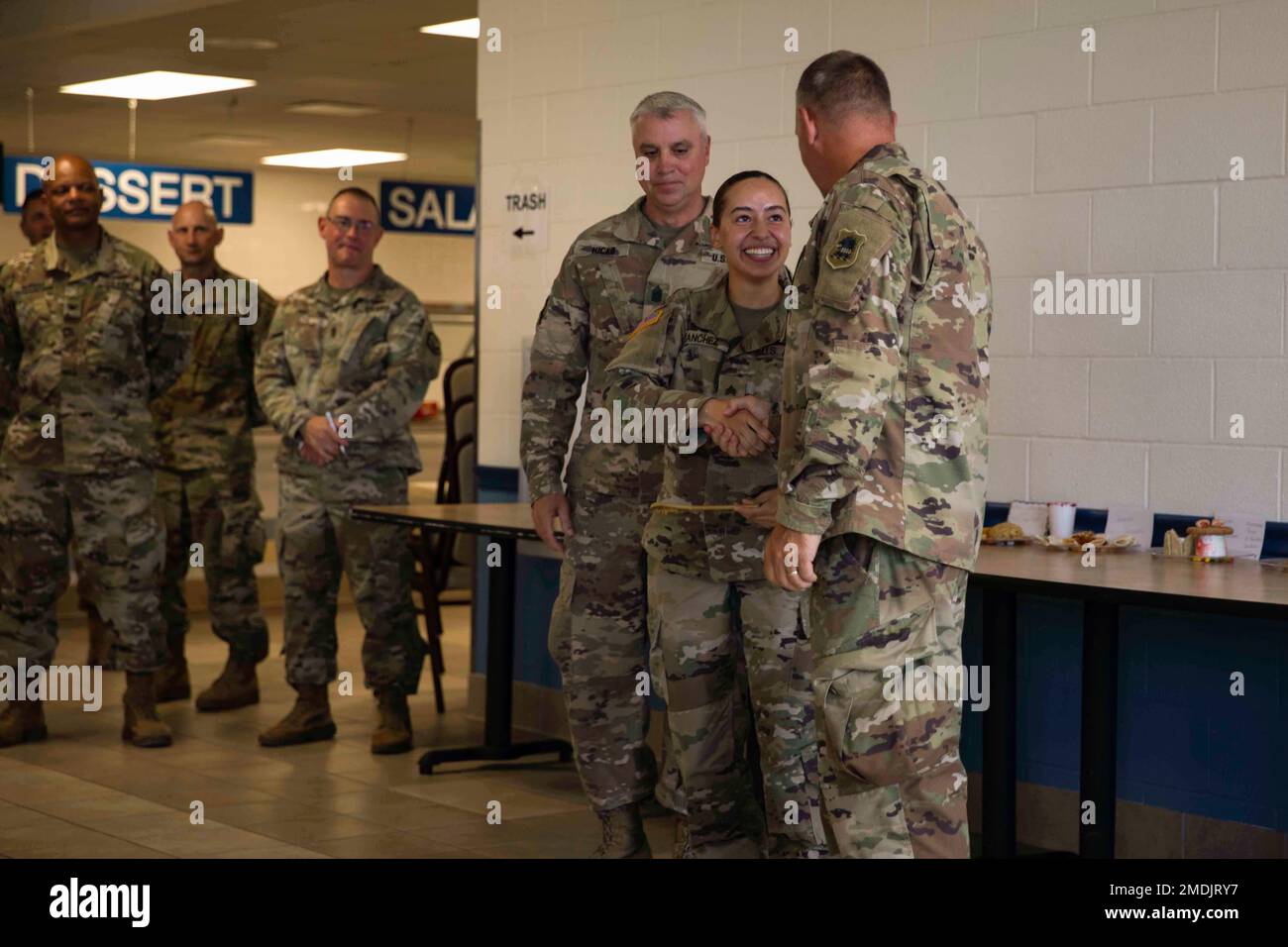New Jersey Army National Guard Sgt. Jailyn Sanchez receives the “Golden ...