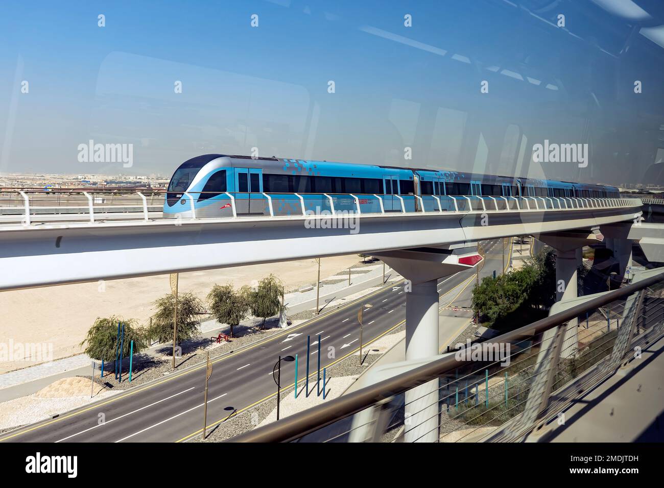 Dubai, United Arab Emirates. November 29th, 2022.: Dubai metro train on ...