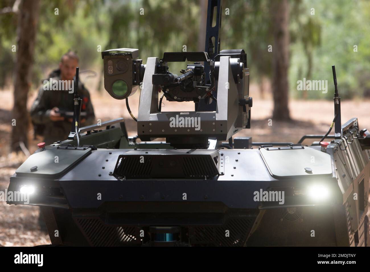 Israel Aerospace Industries' semi-autonomous four-wheel-drive "REX MKII ...