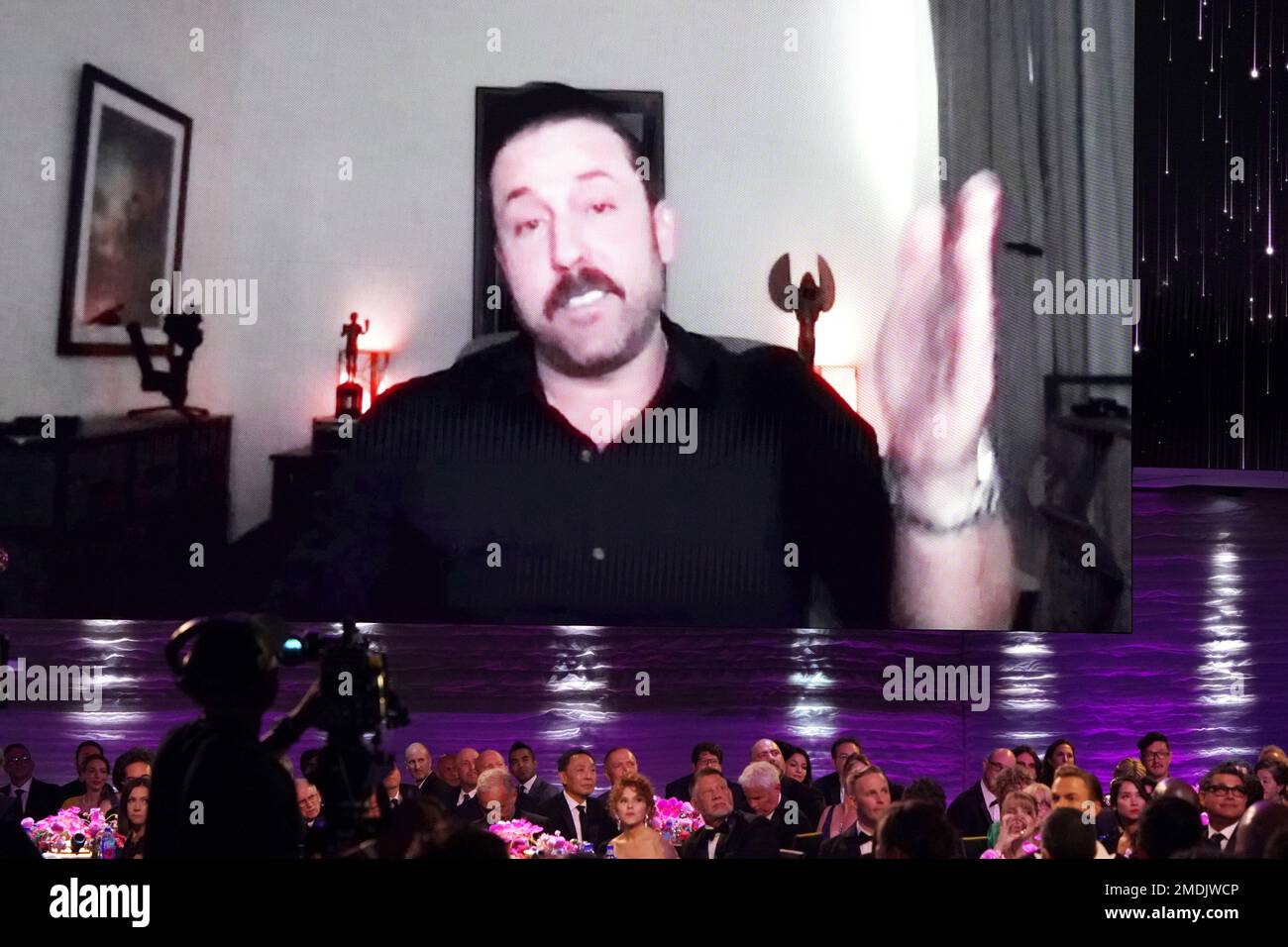 Ryan Watson virtually accepts the Emmy for outstanding stunt ...