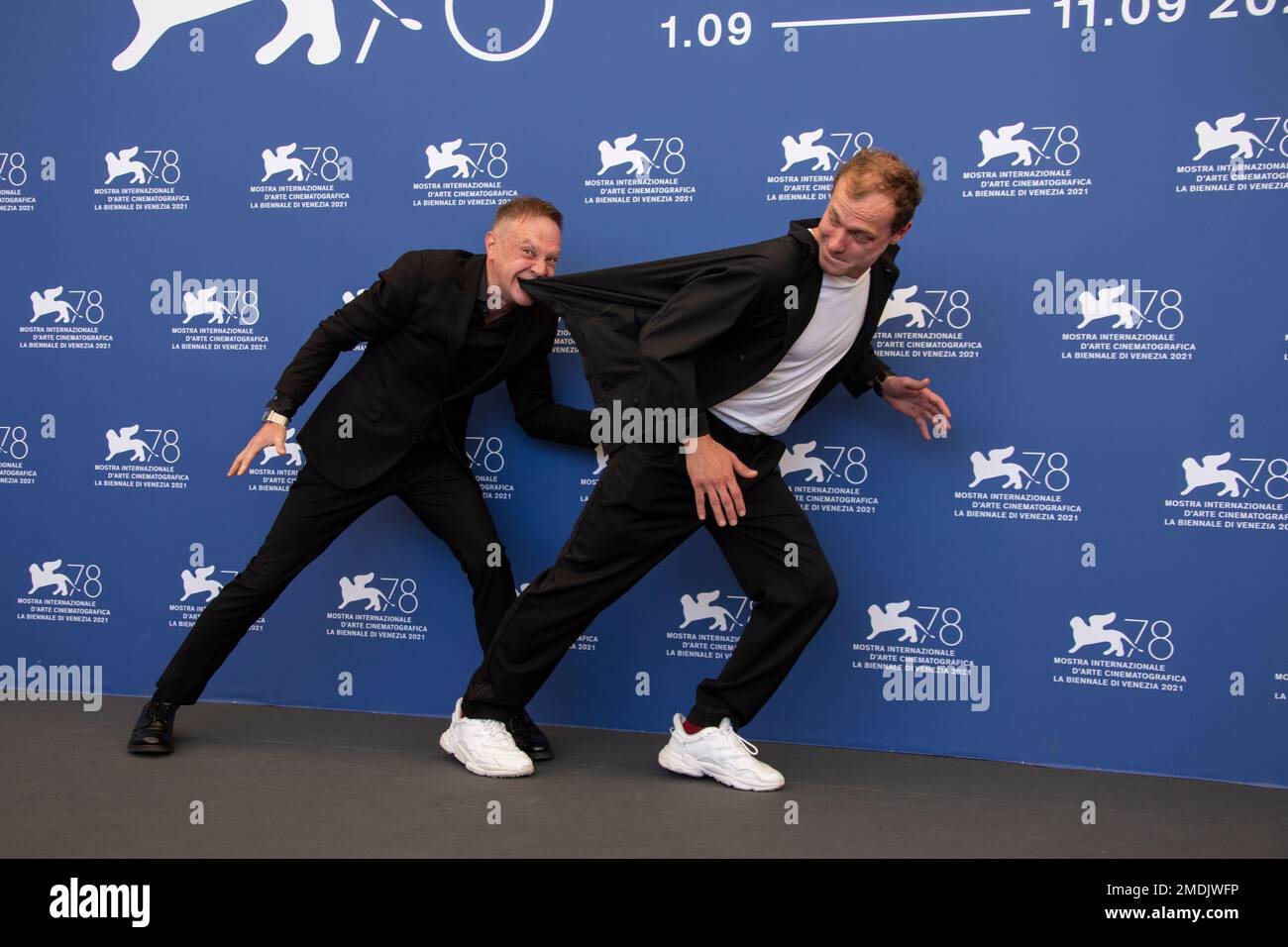 FILE - In this Sept, 8, 2021 file photo Timofey Tribuntsev, left, and ...