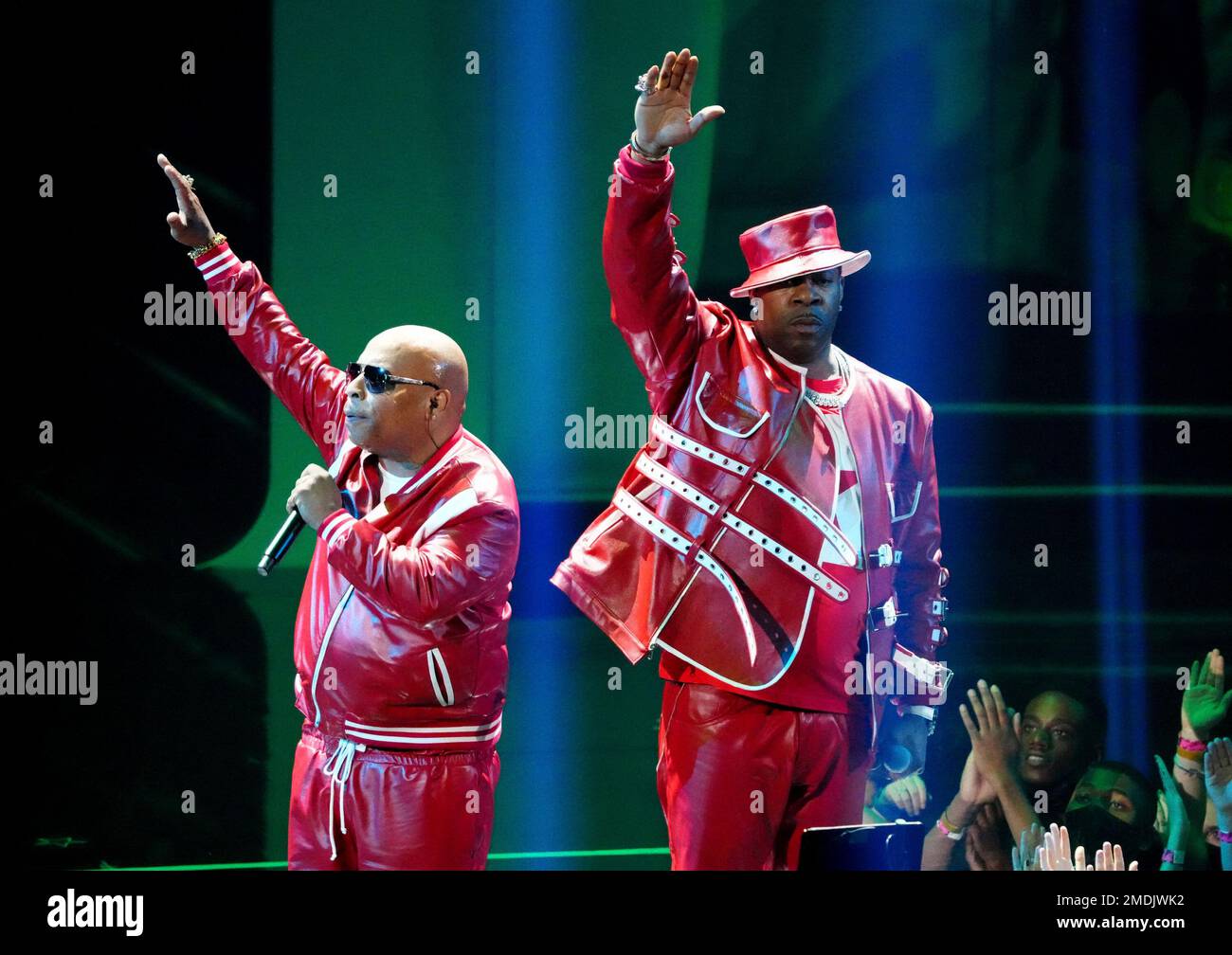 Spliff Star, left, and Busta Rhymes perform at the MTV Video Music ...