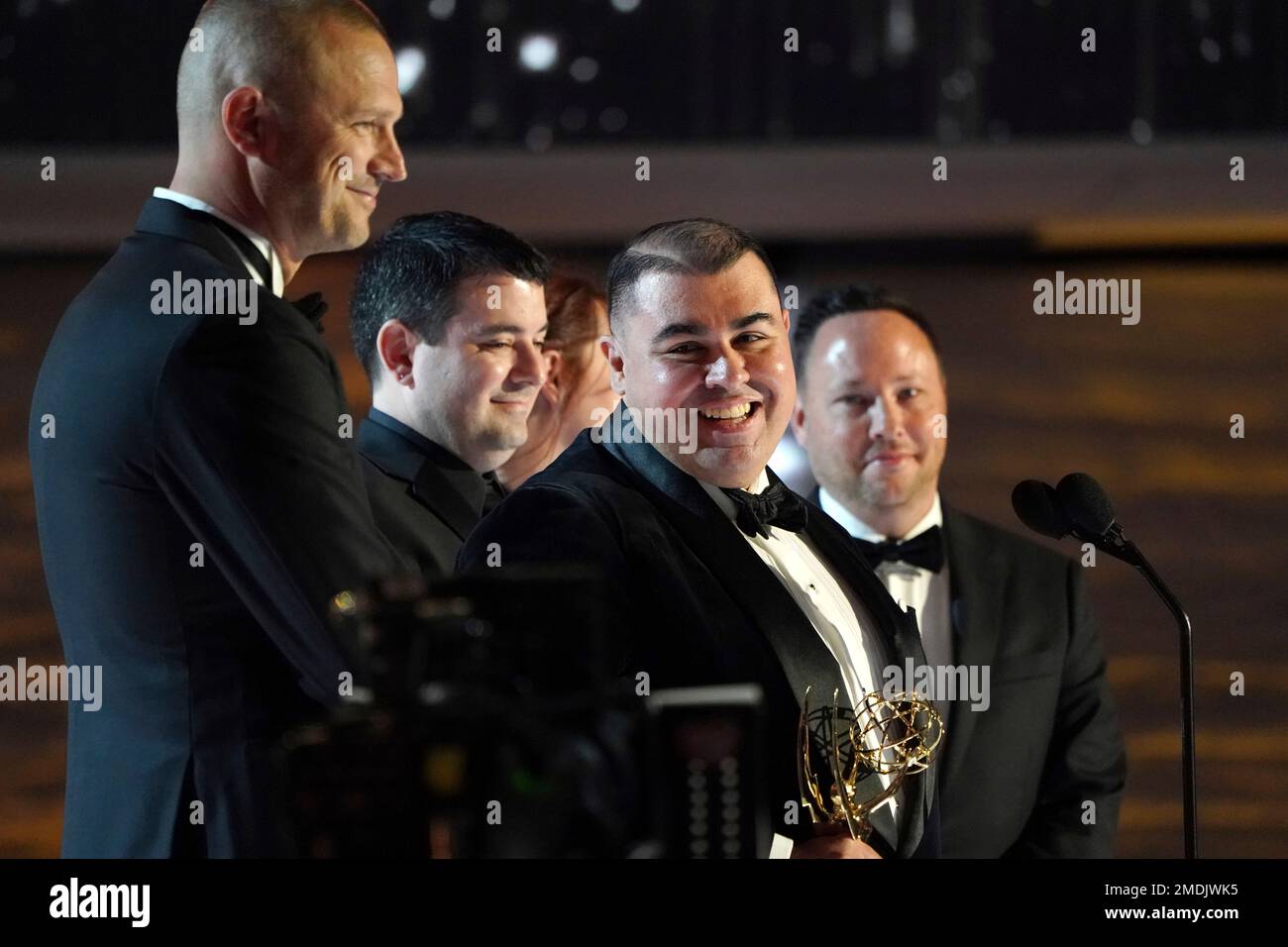 David Karbassioun, from left, Alex Lopez, Andy Whiteside, Emily Knight ...