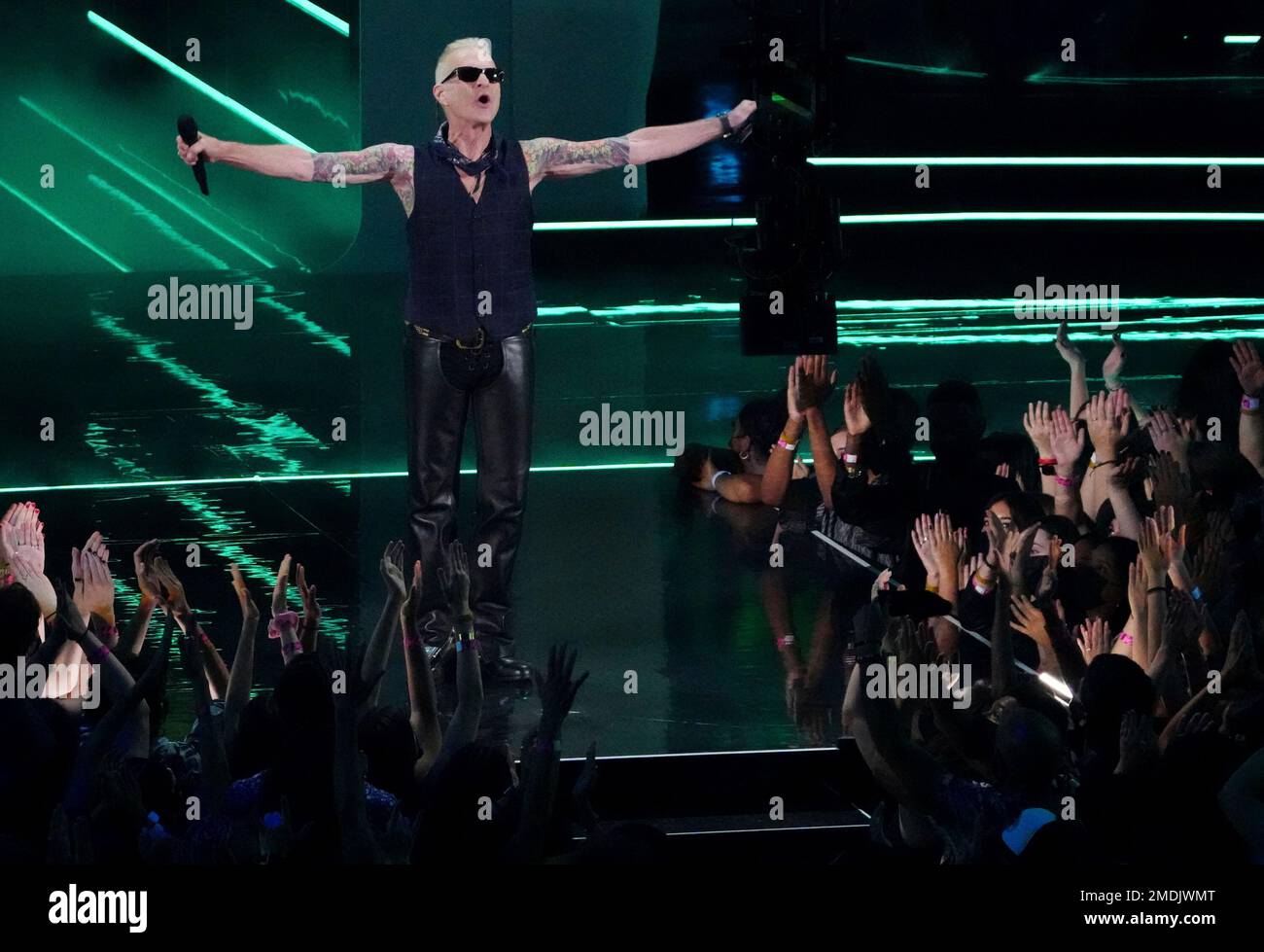 David Lee Roth presents the award for video of the year at the MTV ...