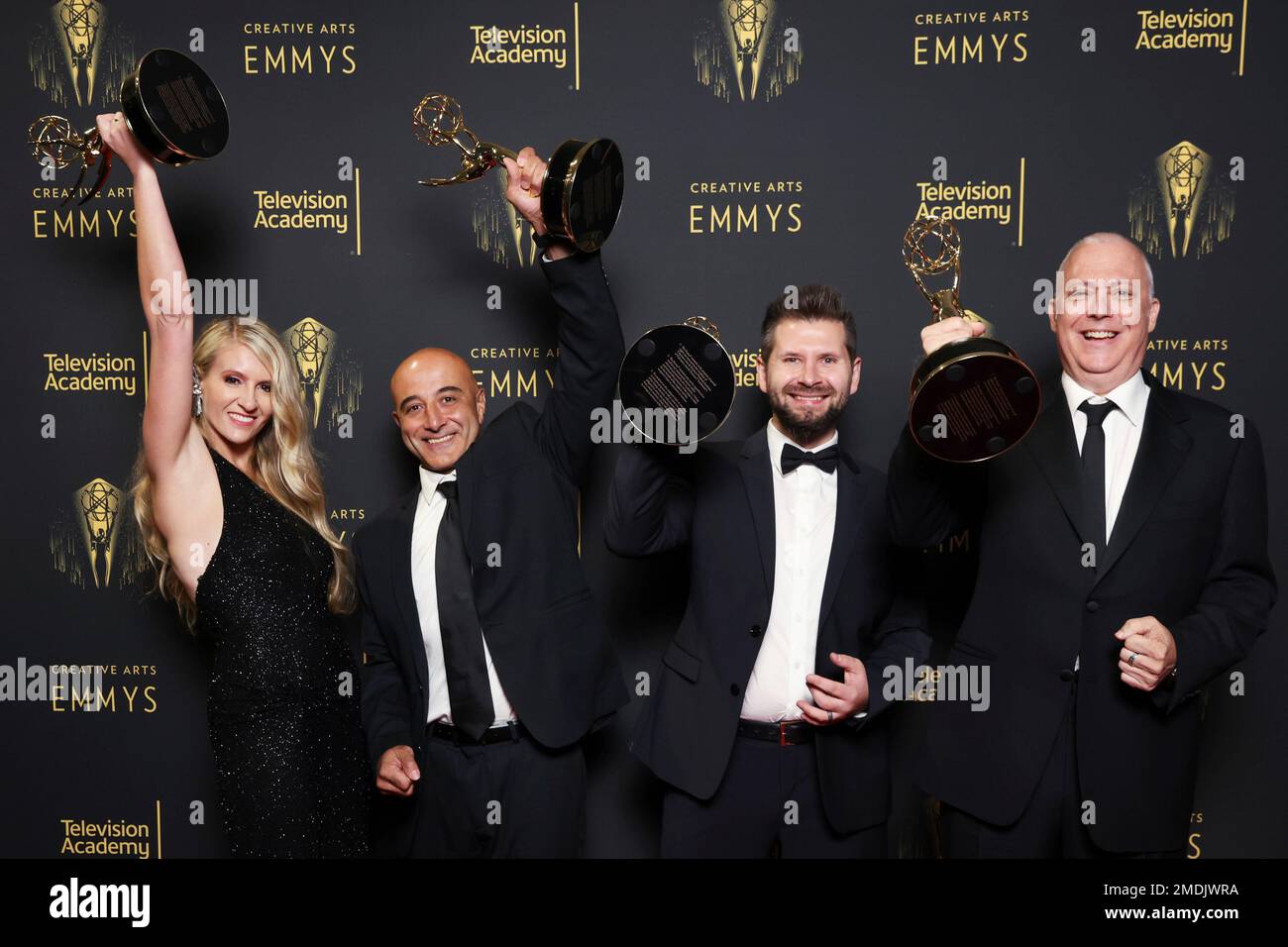 Abbigail Keller, from left, Joseph Kasparian, Enrico Damm and Hal ...
