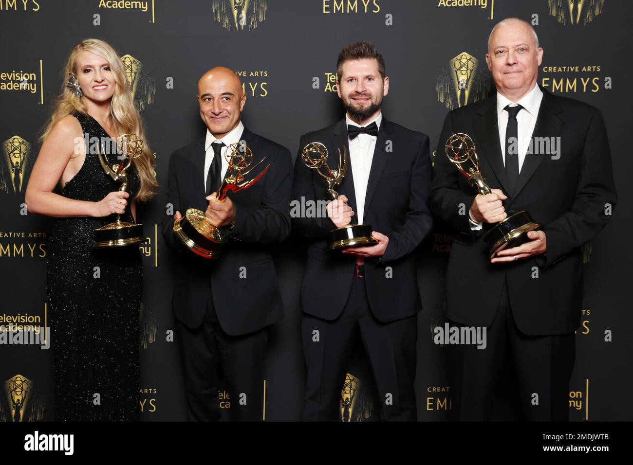 Abbigail Keller, from left, Joseph Kasparian, Enrico Damm and Hal ...
