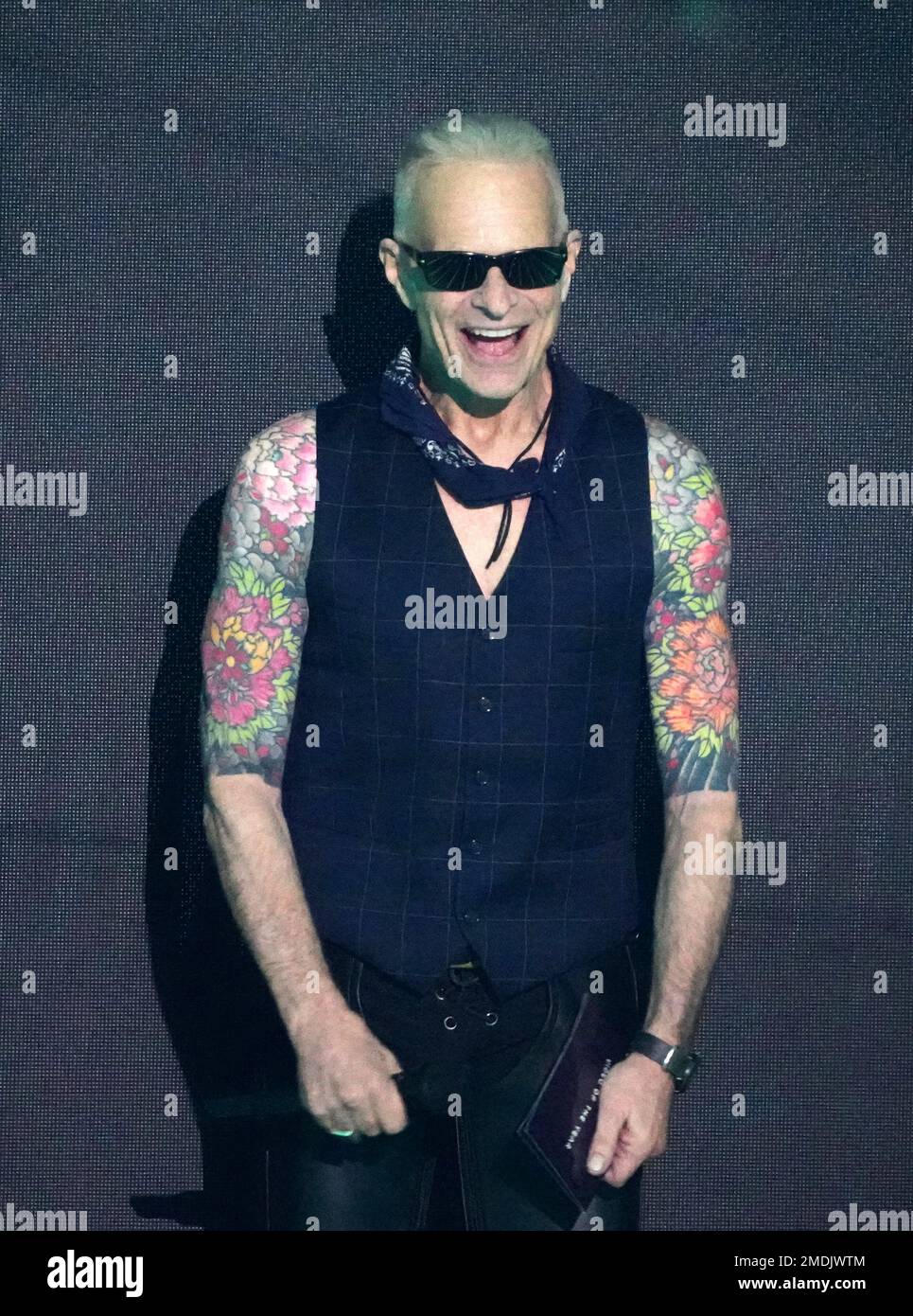 David Lee Roth presents the award for video of the year at the MTV ...