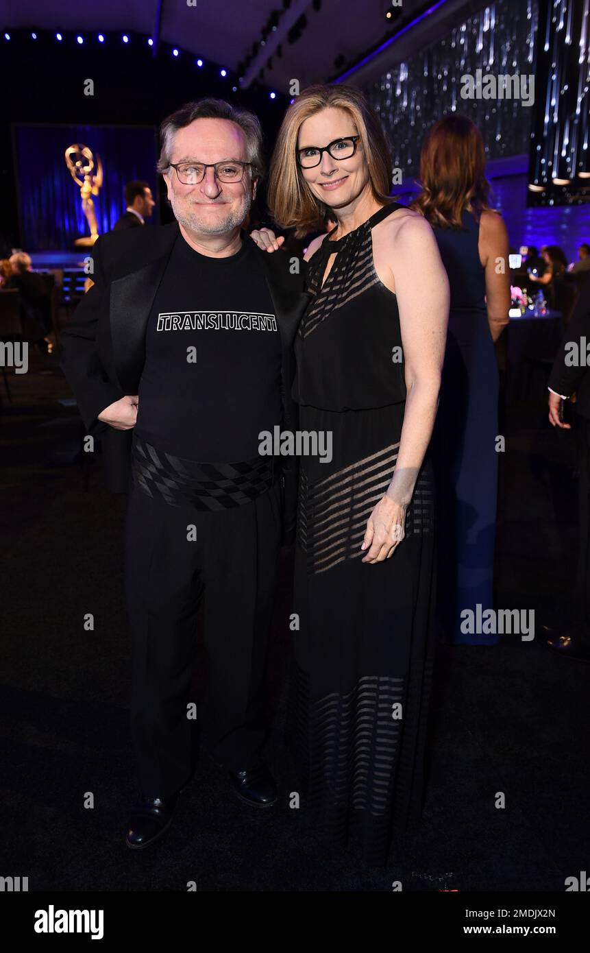 Michael Saltzman, left, and Jennifer Saltzman attend the third ceremony ...