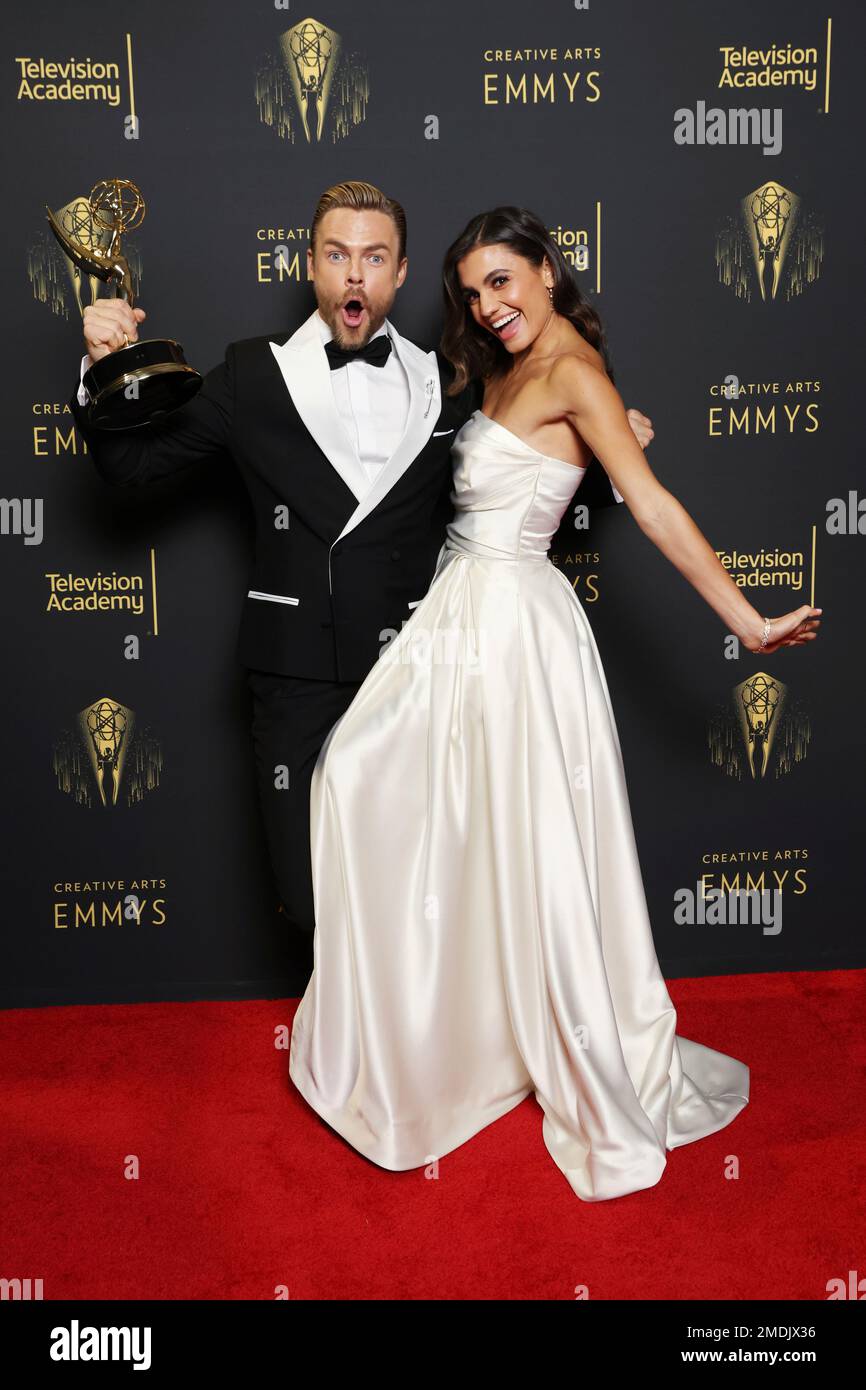 Derek Hough, winner of the Emmy for outstanding choreography for ...