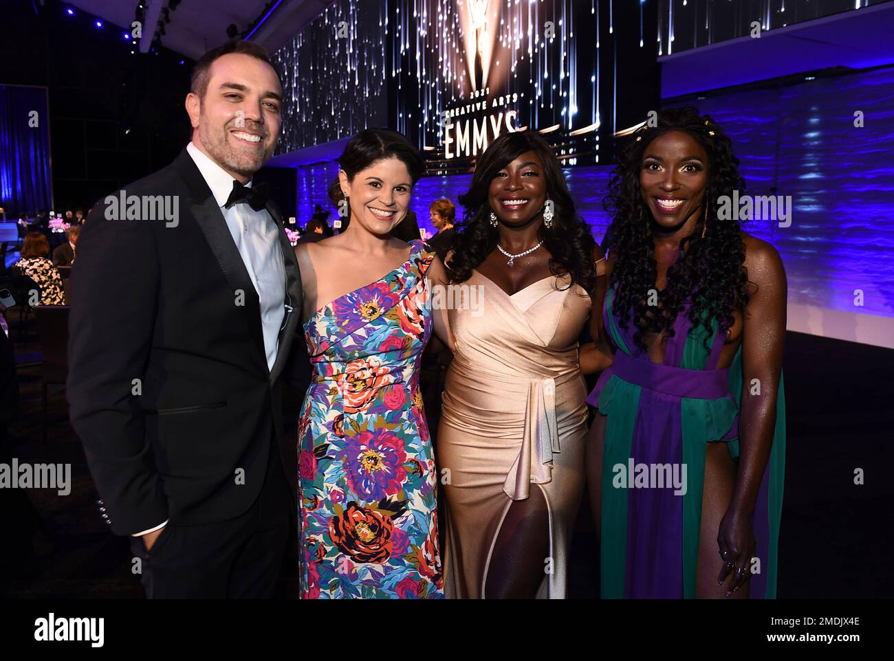 Jeff Perreca, from left, Judalina Neira, Shacola Thompson, and Janeshia ...