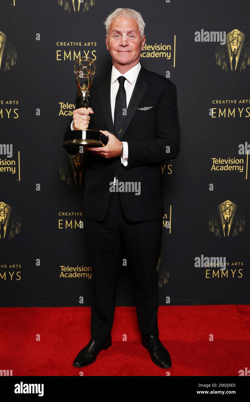 Blake Neely, winner of the Emmy for outstanding main title theme music ...