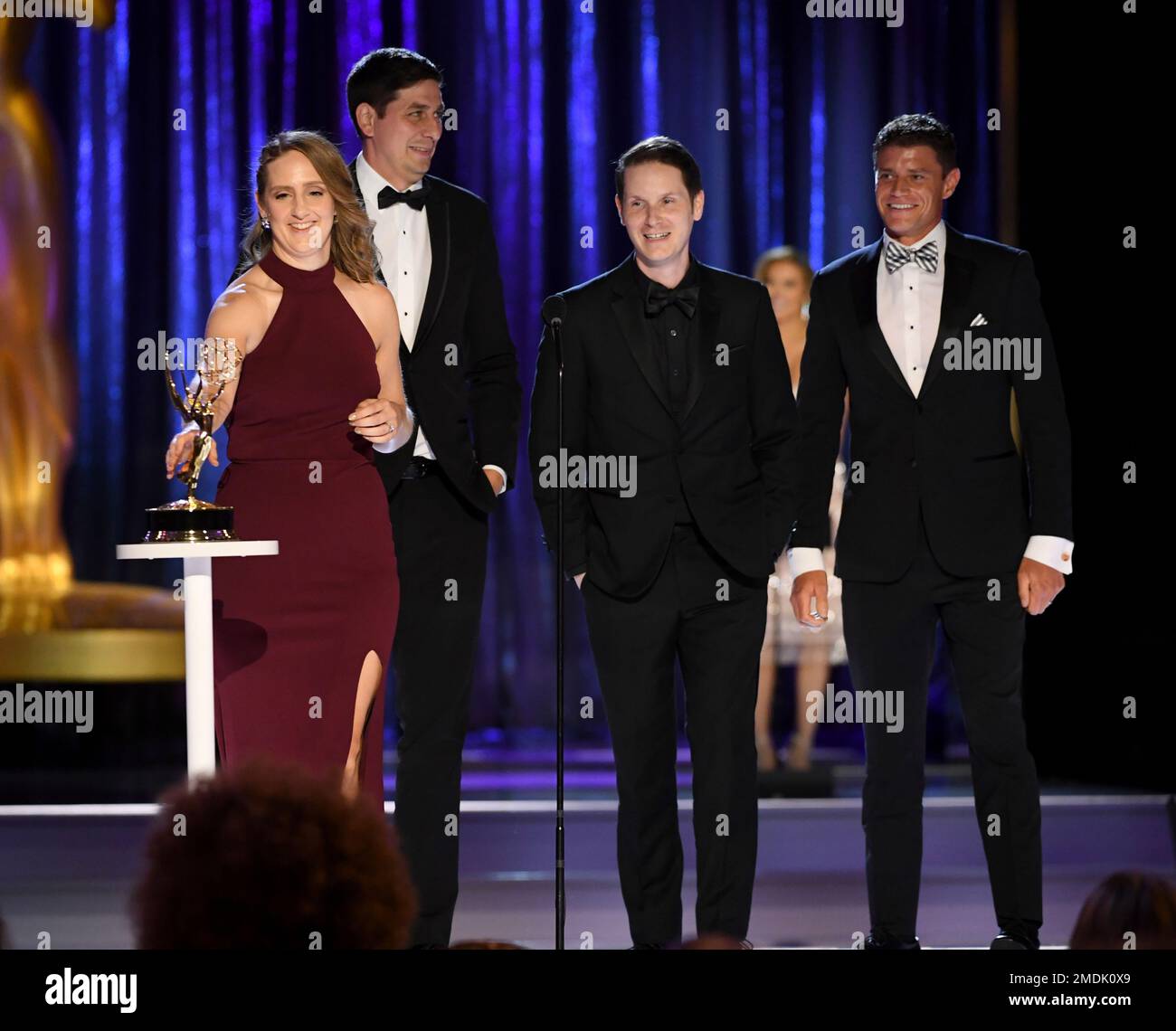 Jamie Martin, from left, Paul Cross, Michael Roha, and Ryan Mallick ...