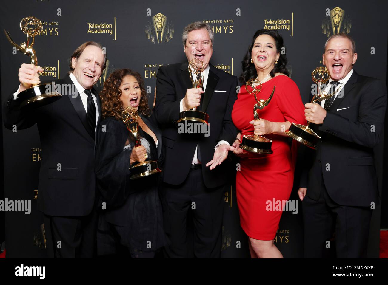 Hudson Hickman, from left, Debbie Allen, Sam Haskell, Maria S ...