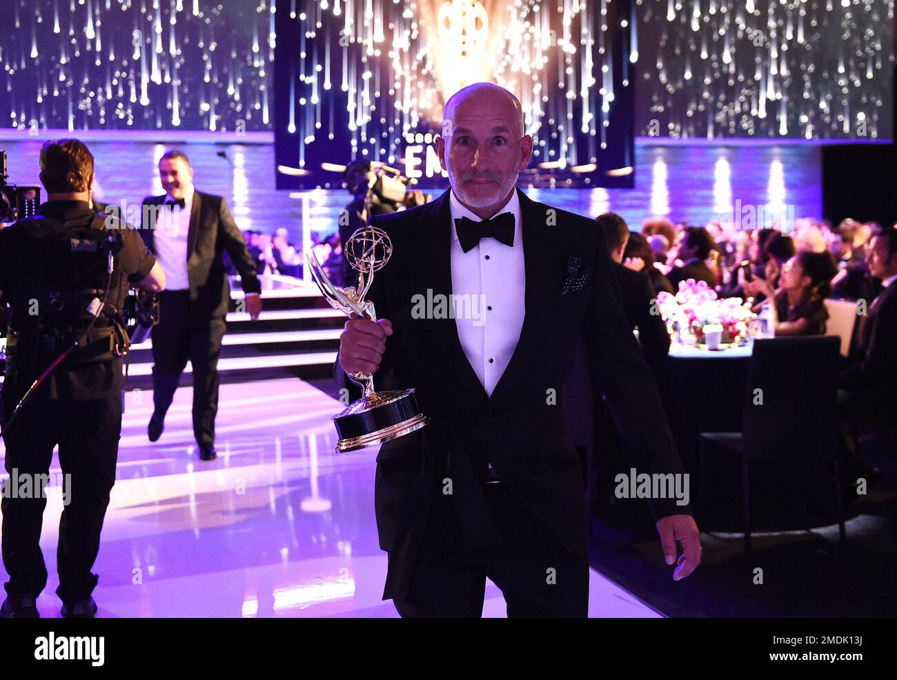 Rob Eric accepts the Emmy for outstanding structured reality program ...